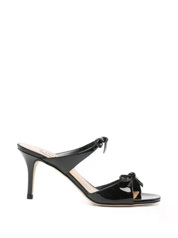 ARTEANA Asti Bow Detail Open Toe Sandals - Black