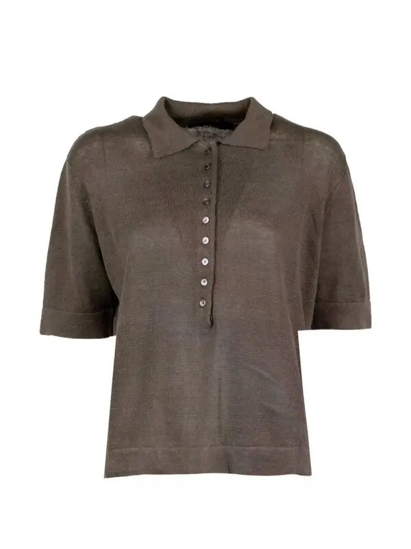 Seventy Buttoned Polo Shirt - Green