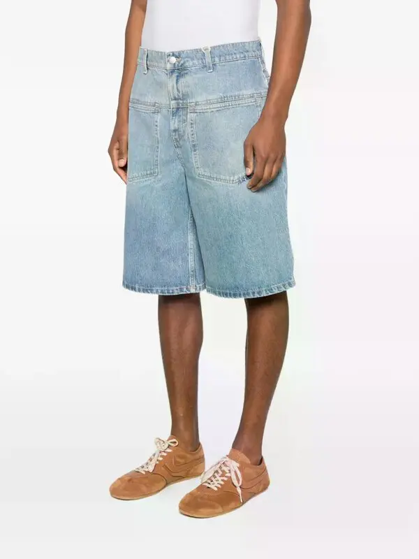 Axel Arigato Logo Embroidered Denim Shorts
