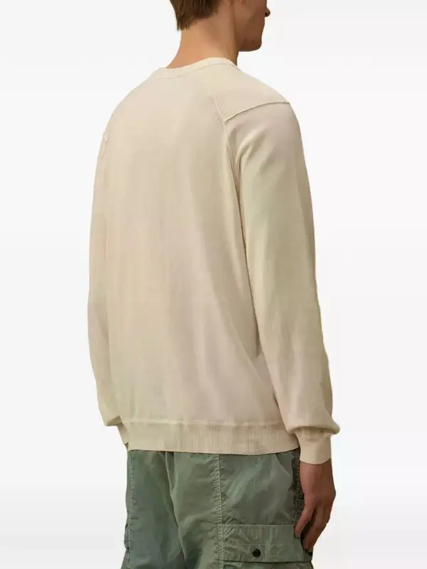 C.P. COMPANY Lens Detail Cotton Crew Neck Sweater