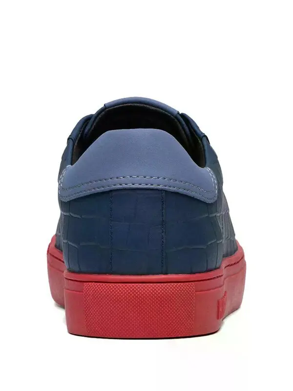HIDE&JACK Embossed Sneakers With Red Sole - Blue