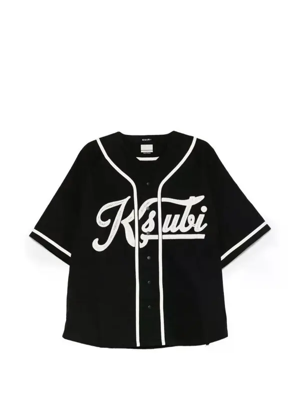 Ksubi Outfield Ss Button Logo T-shirt - Black