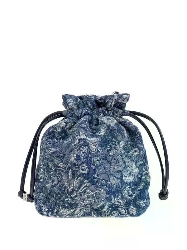 GANNI Floral Pattern Drawstring Tote Bag