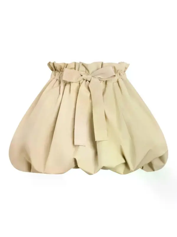 PATOU Ribbon Bloomer Mini A-line Skirt