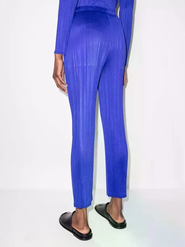 Issey Miyake Monthly Colours January Plissé Trousers - Blue