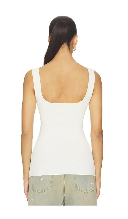 ENTIRE STUDIOS Squared Neck Top - Ivory