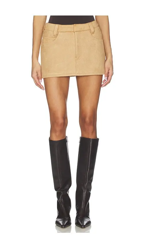 NAKEDVICE The Brooklyn Skirt - Tan
