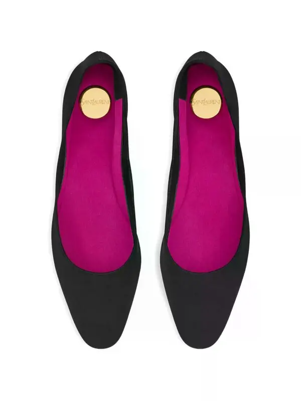 Saint Laurent Lou Pointed Ballet Flats
