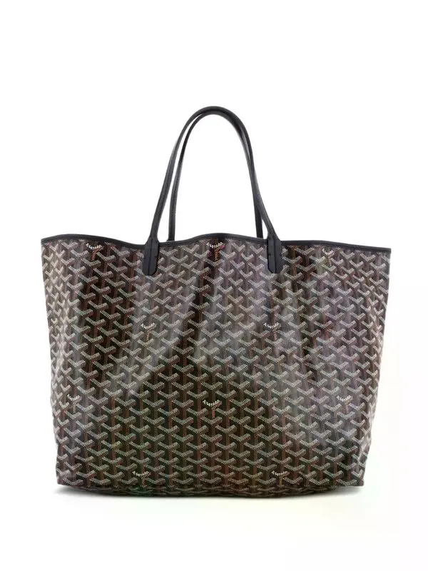 Goyard Saint Louis Coated Canvas Gm Tote Bag - Black