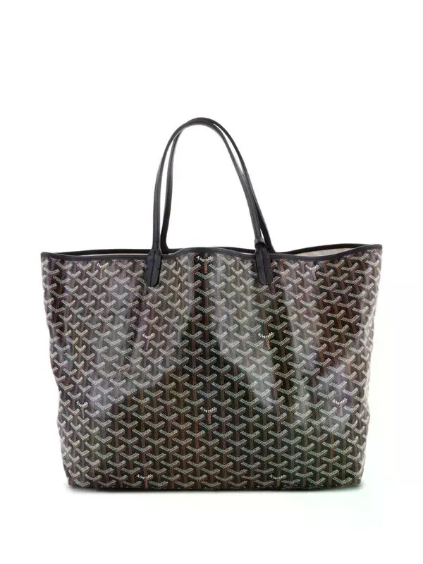 Goyard Saint Louis Coated Canvas Gm Tote Bag - Black