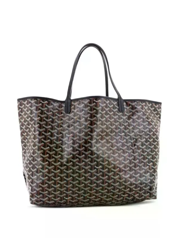 Goyard Saint Louis Coated Canvas Gm Tote Bag - Black