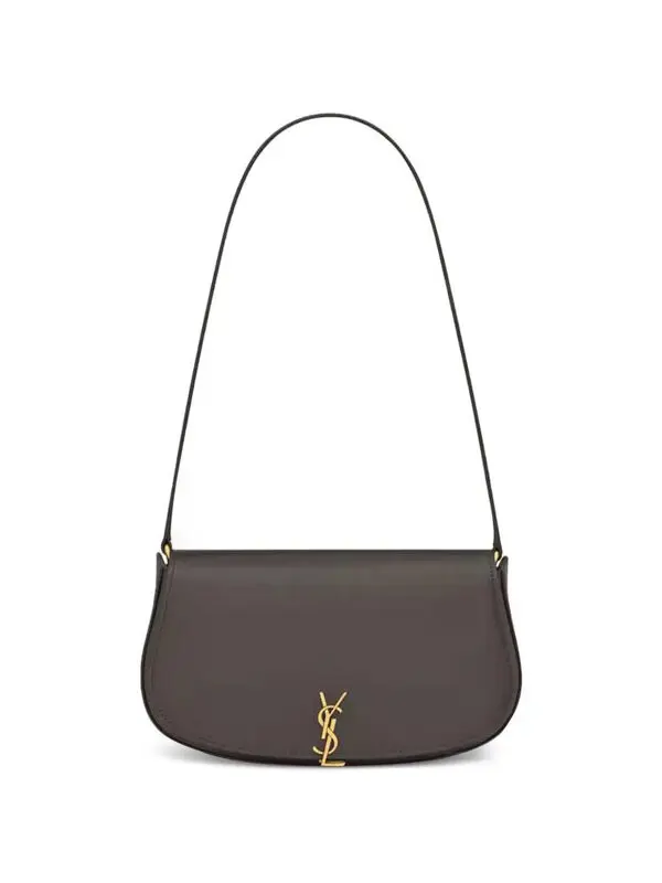 Saint Laurent Mini Voltaire Logo Shoulder Bag - Grey