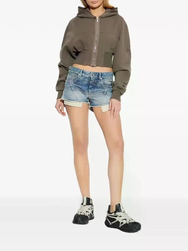 Rick Owens Zip Hooded Hoodie