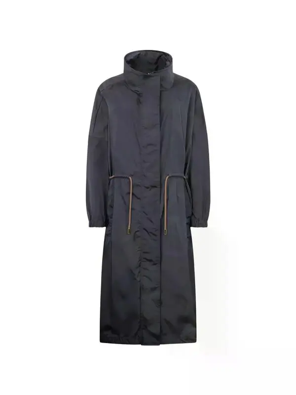 MOORER Madalyn Drawstring Parka - Blue