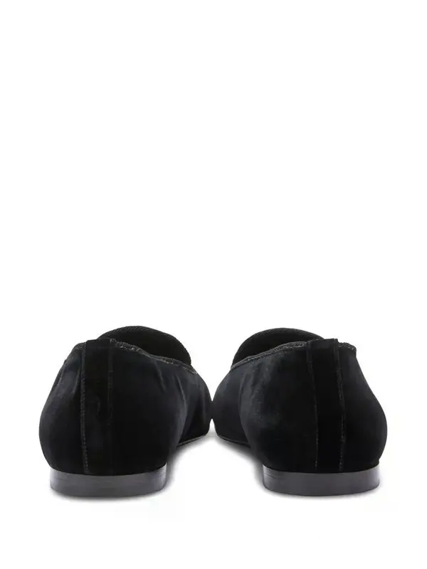 Palm Angels Monogram-embroidered Suede Loafers