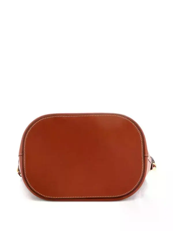 Celine Louise Leather Medium Bucket Bag