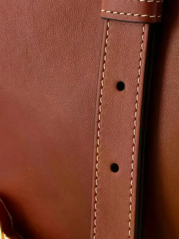 Celine Louise Leather Medium Bucket Bag