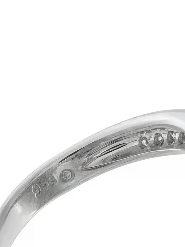 LB EXCLUSIVE Platinum Diamond And Sapphire Floral Ring