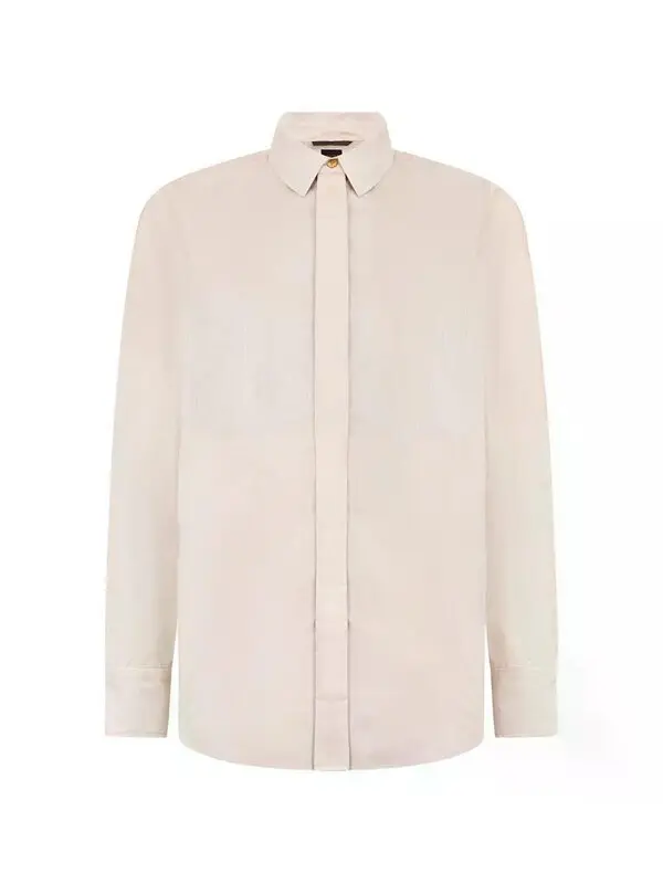 MOORER Buttoned Shirt Jacket - Neutrals