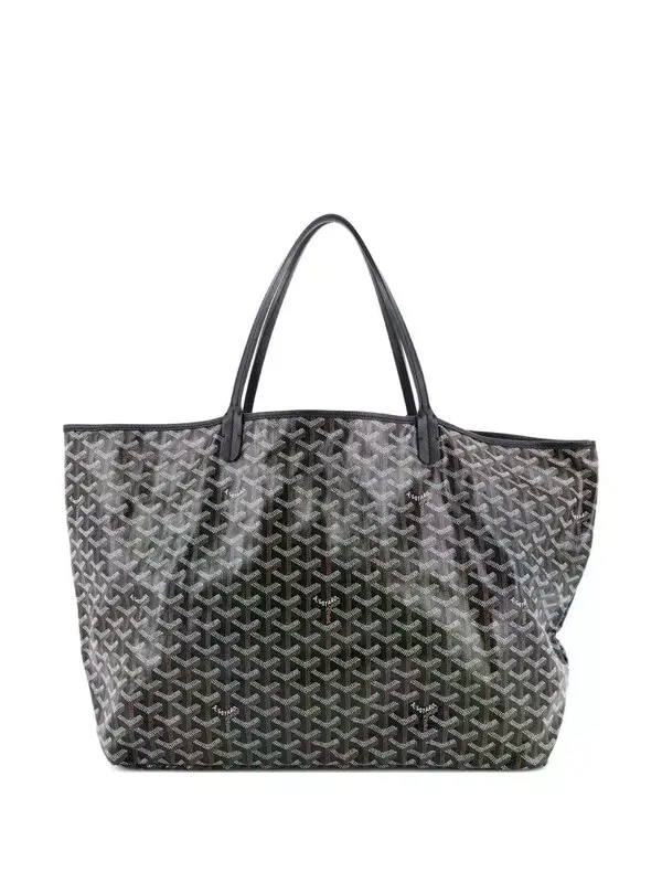 Goyard Saint Louis Coated Canvas Gm Tote Bag - Black