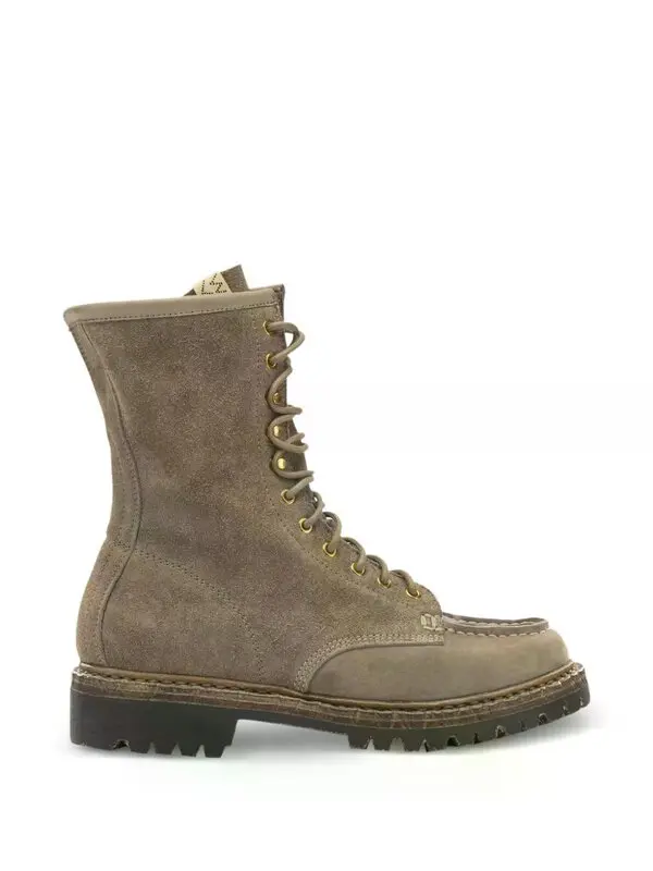 Visvim Lace-up Leather Boots - Neutrals