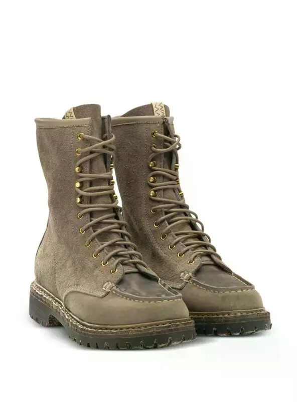 Visvim Lace-up Leather Boots - Neutrals