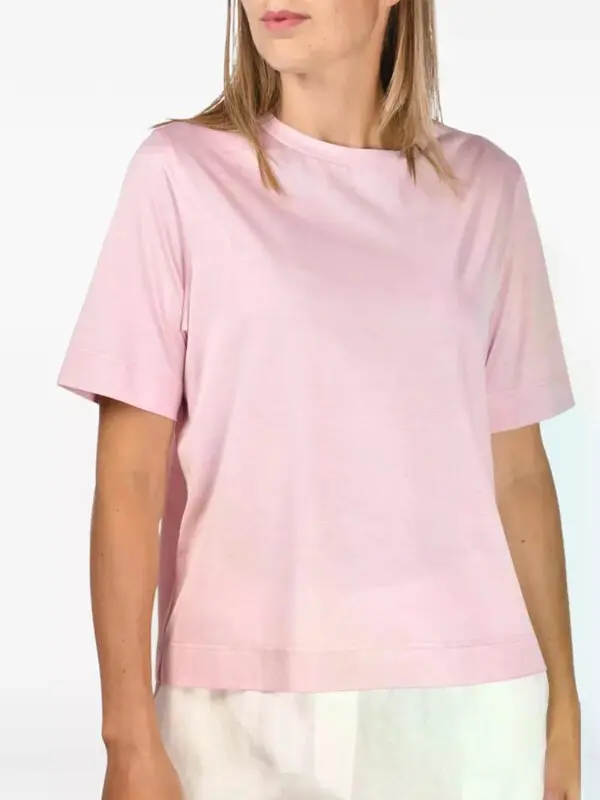 GRAN SASSO Crew-neck Short-sleeve T-shirt - Pink