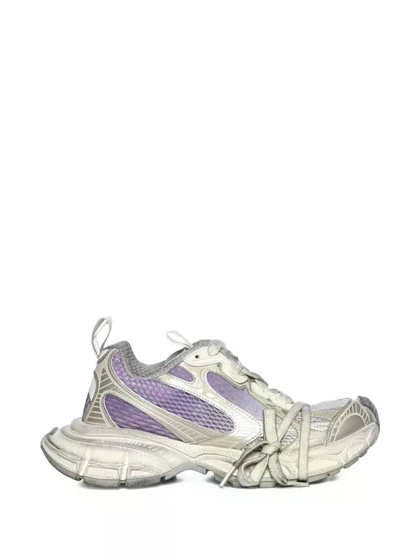 Balenciaga Panelled Lace-up Sneakers - Grey