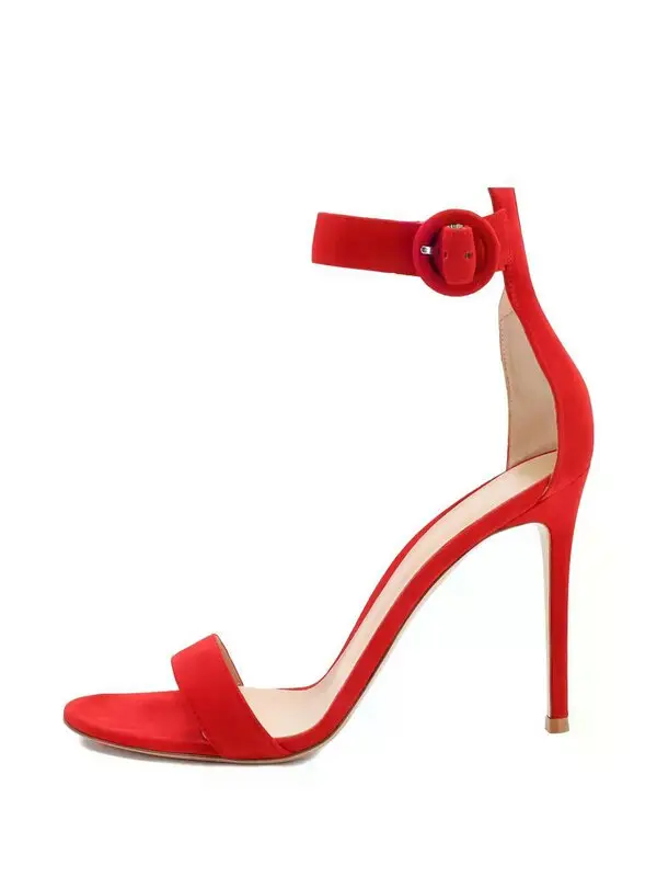 GIANVITO ROSSI Portofino Buckle-strap Sandals - Red