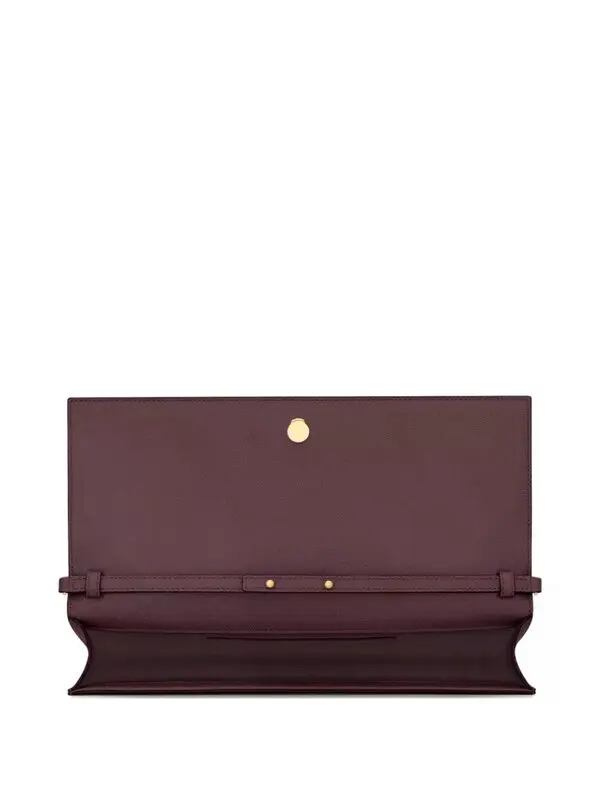 Saint Laurent Kate Chain Clutch Bag - Red