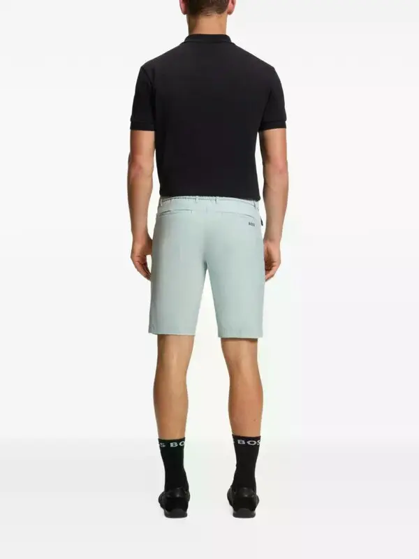 BOSS Easy-iron Buttoned Shorts - Blue
