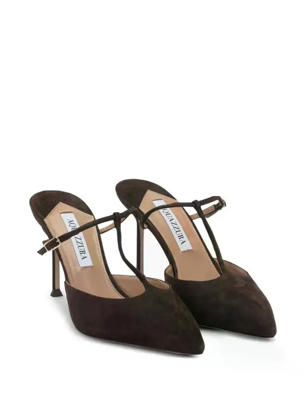 AQUAZZURA Pointed-toe Stiletto Pumps - Brown