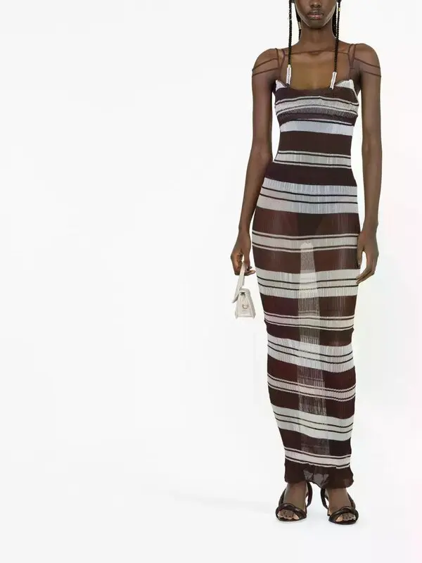 Jacquemus Sognu Striped Maxi Dress