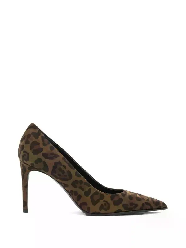 SERGIO LEVANTESI Leopard-pattern Pointed-toe Stiletto Heel Pumps