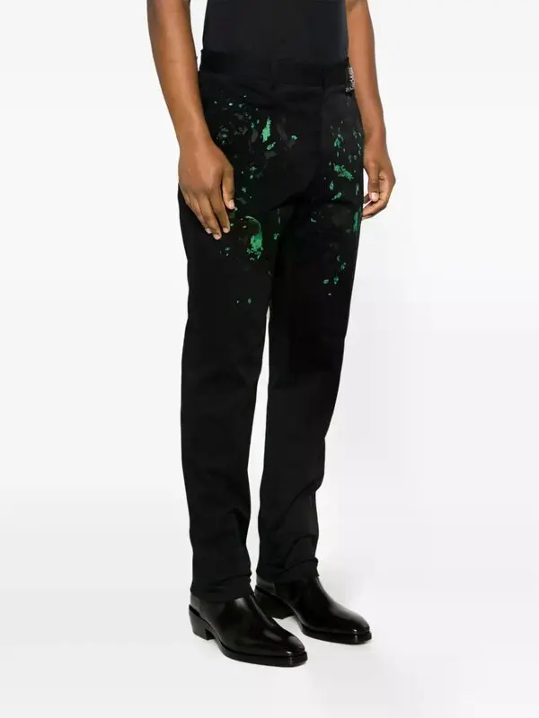 Moschino Paint Splatter Tailored Trousers