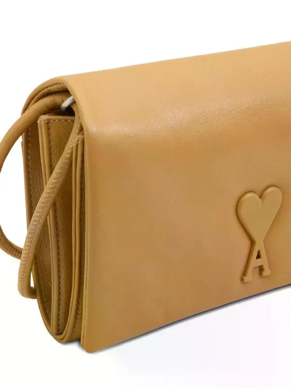 AMI Paris Voulez-vous Wallet On Strap In Cowhide Leather