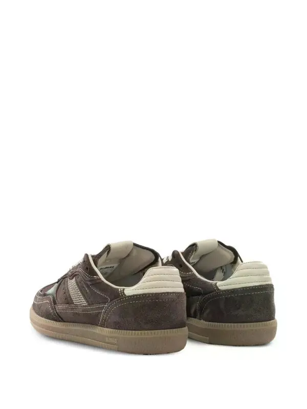 ALOHAS Suede Panelled Lace-up Sneakers - Brown