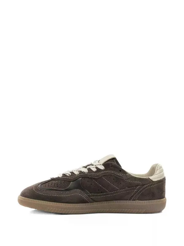 ALOHAS Suede Panelled Lace-up Sneakers - Brown