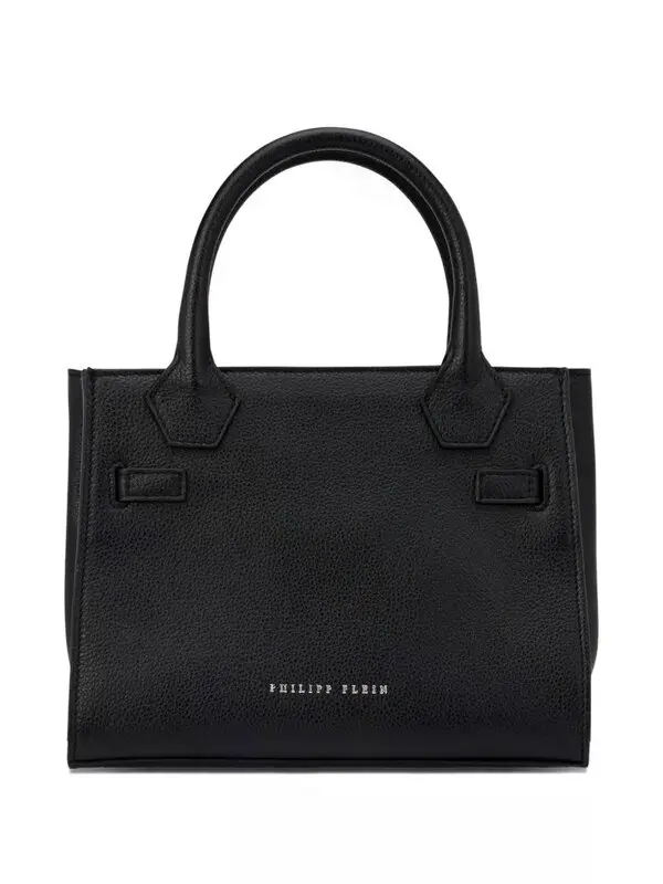 Philipp Plein Small Dynasty Leather Tote Bag - Black