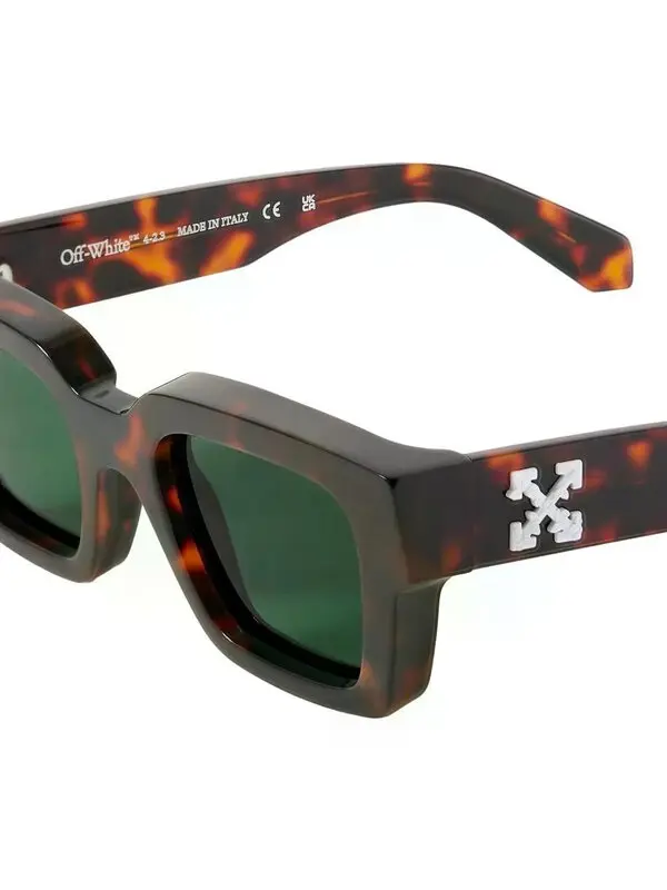 Off-White Square Logo Sunglasses - Brown