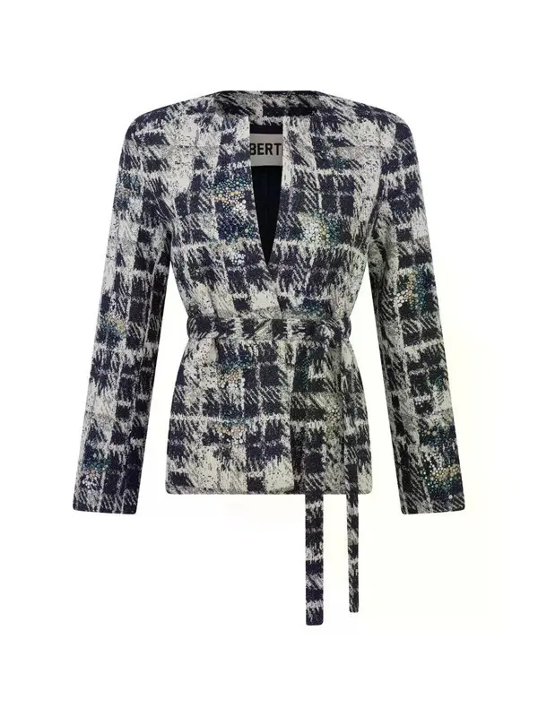 Libertine Embellished Wrap Jacket - Blue