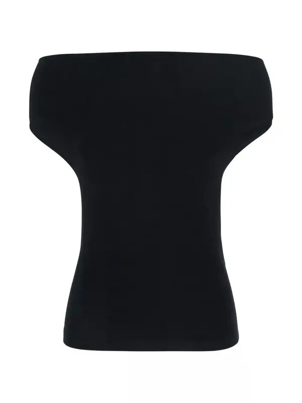SEMICOUTURE Angels Strapless Top - Black