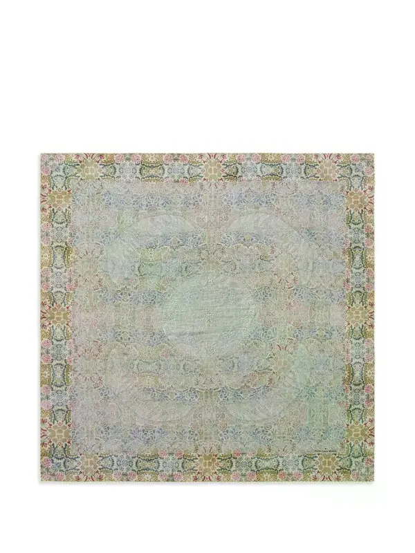 PIERRE-LOUIS MASCIA Floral Print Scarf - Blue