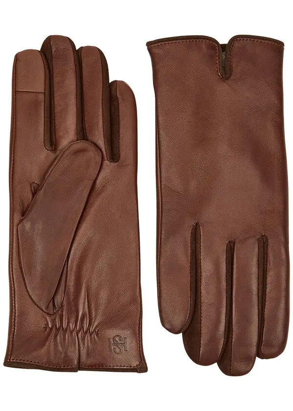 HANDSOME STOCKHOLM Essentials Leather Gloves - Camel