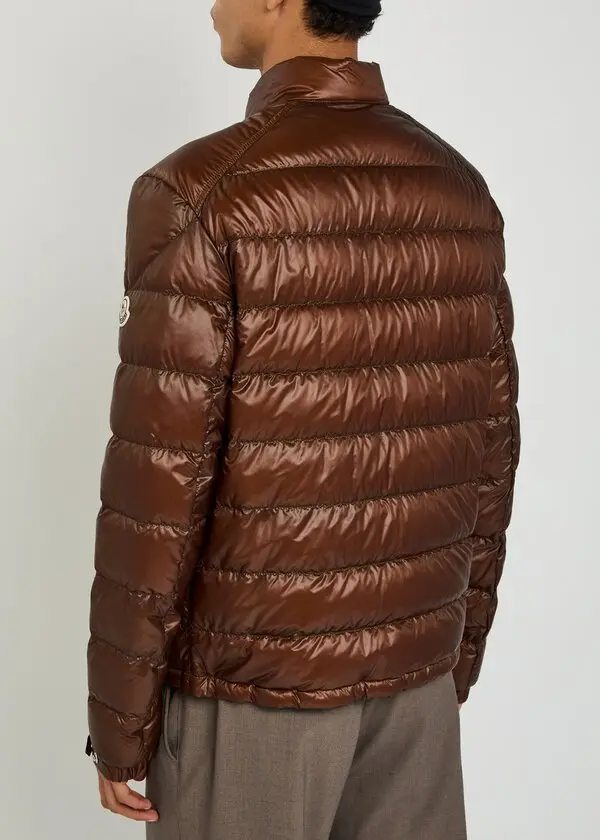 Moncler Quilted Down Jacket - Brown