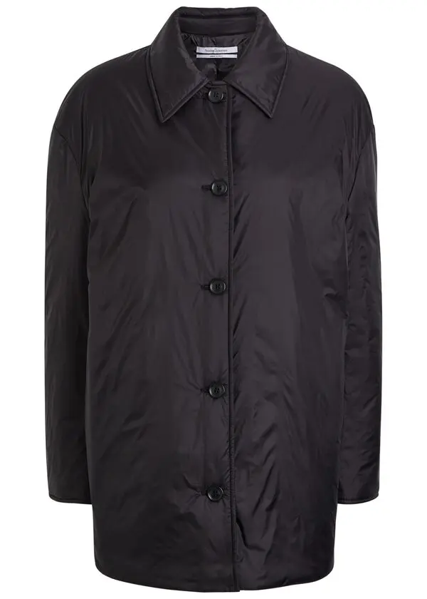 Another Tomorrow Padded Shell Jacket - Black