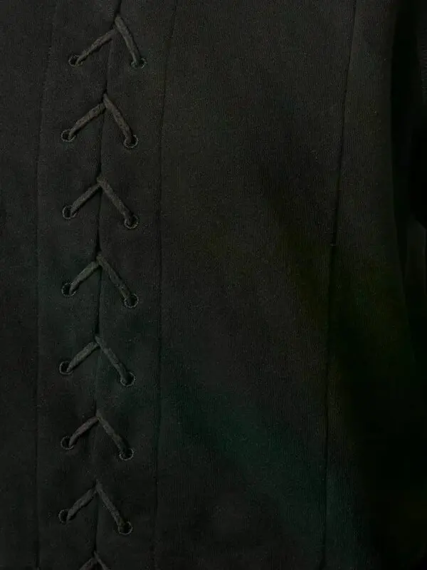 BEN TAVERNITI UNRAVEL PROJECT Lace-up Front Sweatshirt