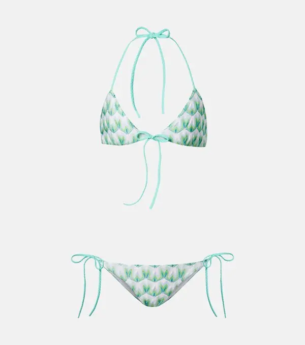 Missoni Knitted Two-piece Bikini - Blue