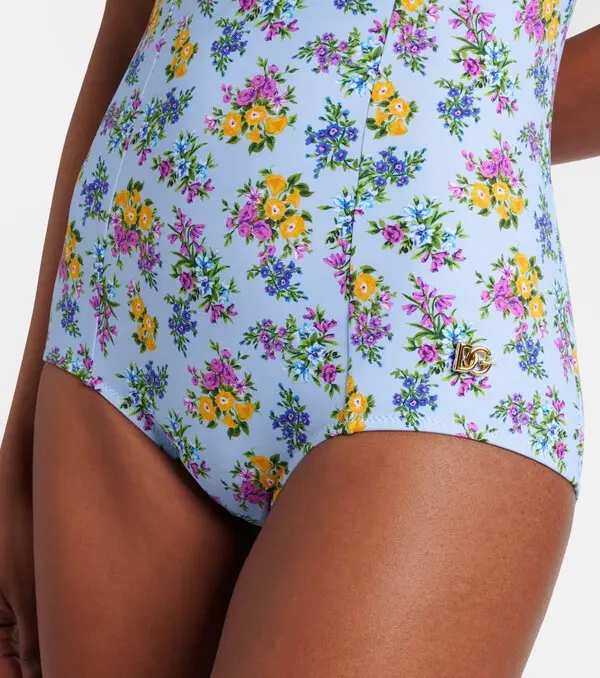 Dolce & Gabbana Floral Print Swimsuit - Multicoloured