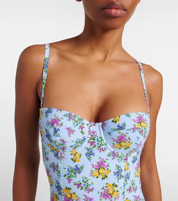 Dolce & Gabbana Floral Print Swimsuit - Multicoloured